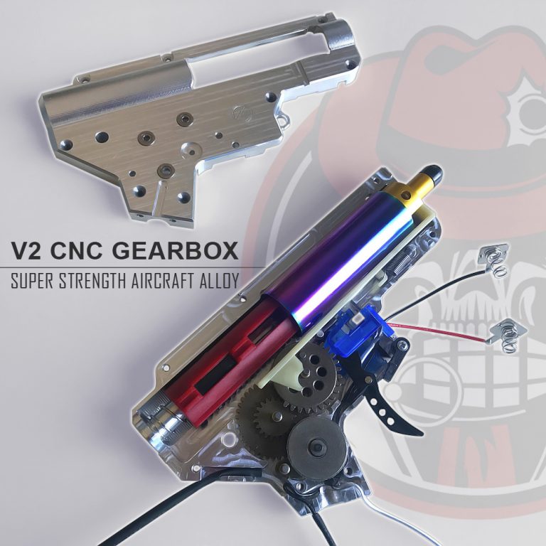 CNC Alloy V2 Gel Blaster Gearbox – Fully Built With Metal Gears – Big ...