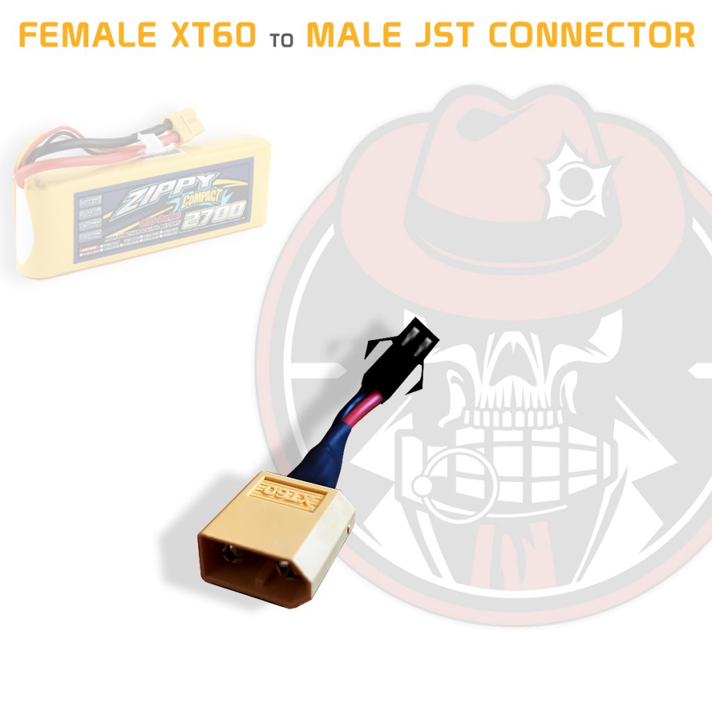 Male JST to Female XT60 Wire Connector for Gel Blasters – Big Boss Tactical